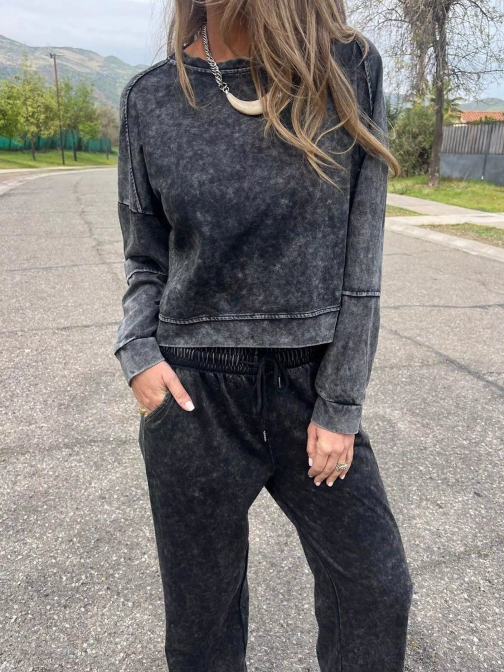 Smokey Mirrors Lounge Set – Remi & Riley Boutique